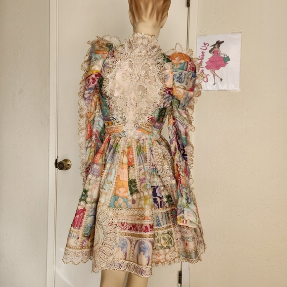 Zimmermann | Dresses | Zimmermann Doily Multi Color Short Dress Tag ...